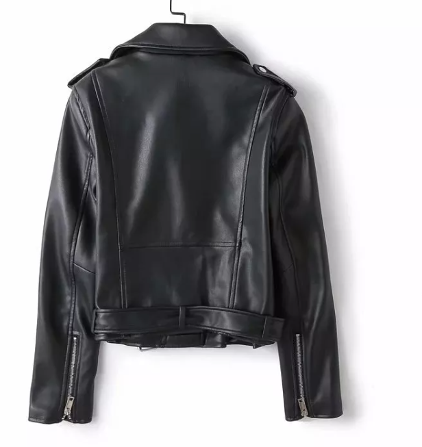Ladies PU Moto Jacket – StockStories