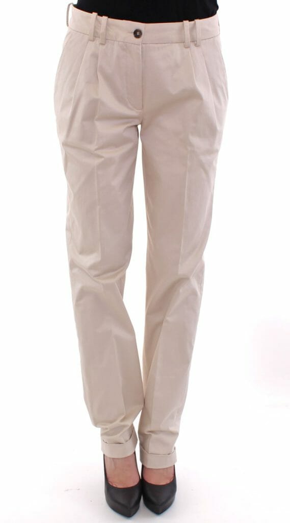 Beige Cotton Chinos Pants – StockStories