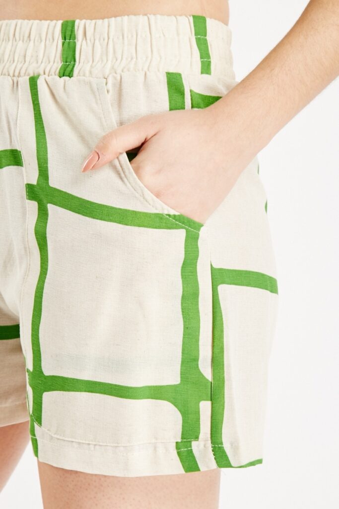Grid Check Top And Shorts Set – StockStories