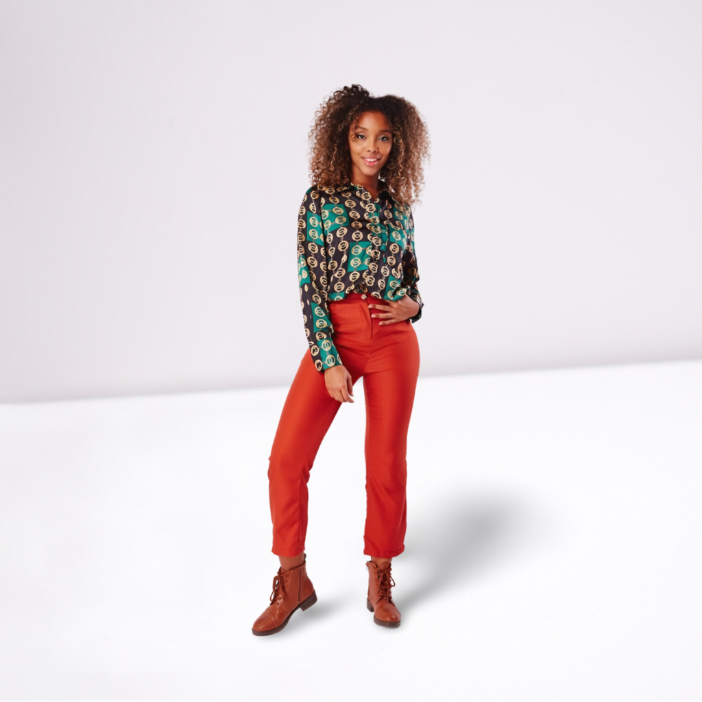 Rust Cropped Trousers – StockStories