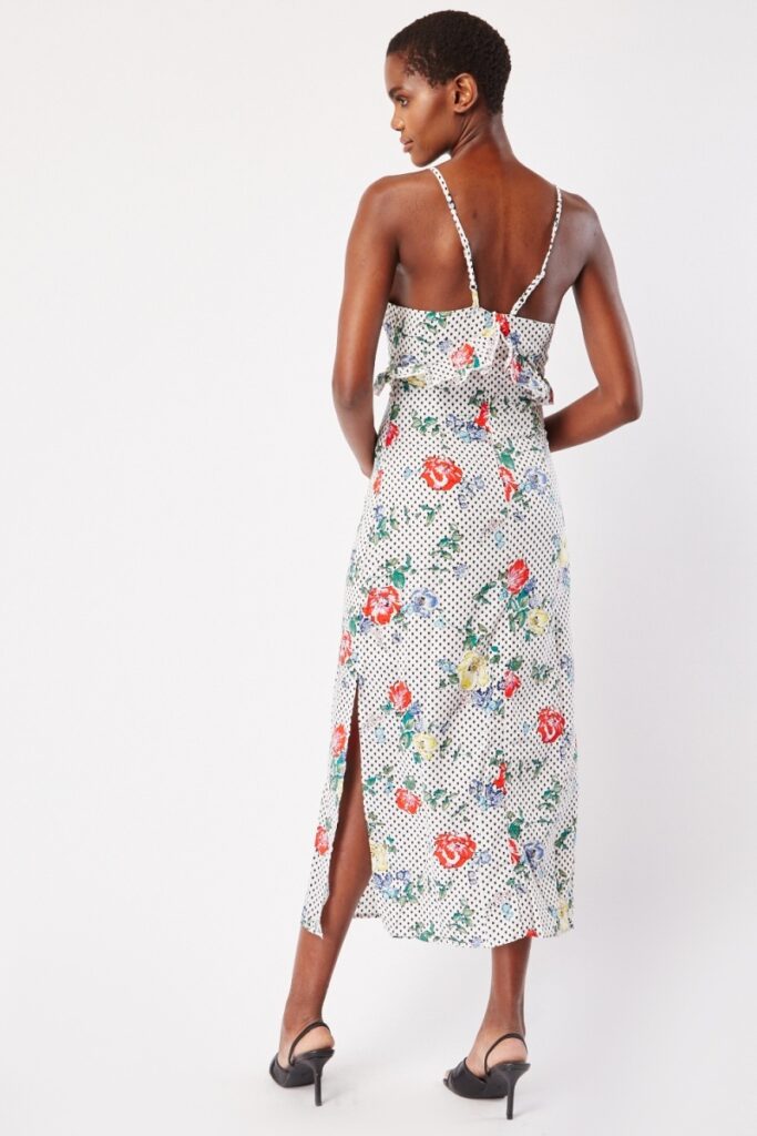 Tie Up Ruffle Slip Dress – StockStories